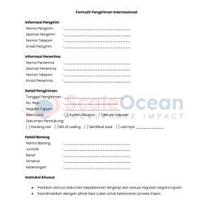 Contoh Formulir Pengiriman Barang, Fungsi, & Komponennya