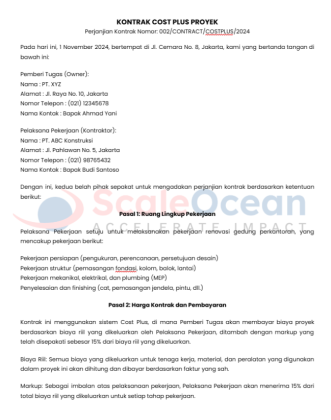 Kenali 11 Jenis Kontrak Proyek Konstruksi serta Contohnya