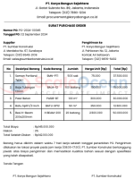Download Contoh Surat Purchase Order untuk Konteks Bisnis