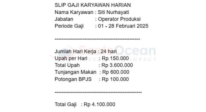15 Contoh Slip Gaji Karyawan, Manfaat, dan Format Lengkapnya