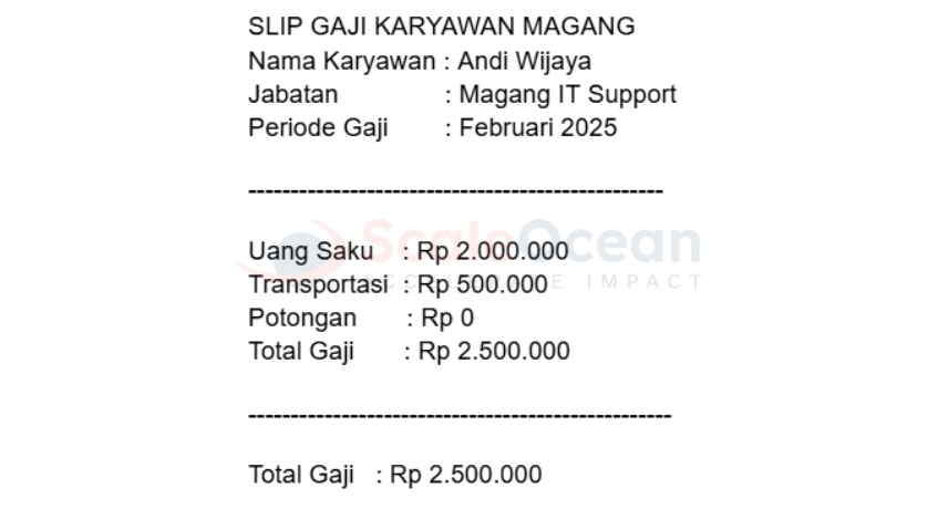 15 Contoh Slip Gaji Karyawan dan Format Lengkapnya