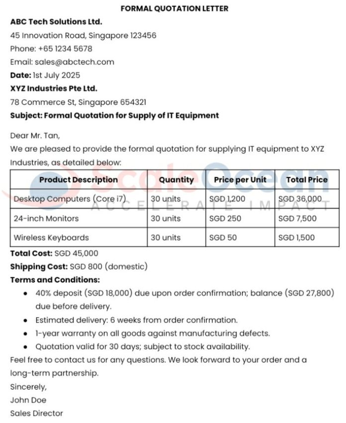 How to Write a Quotation Letter? A Complete Guide