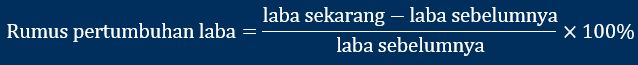 Cara Hitung Rumus Pertumbuhan Laba bagi Manufaktur