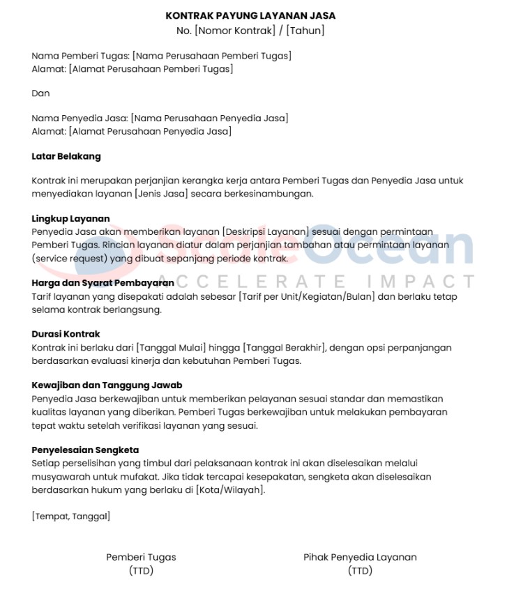 Definisi Kontrak Payung (Framework Contract), Fungsi, dan Contoh