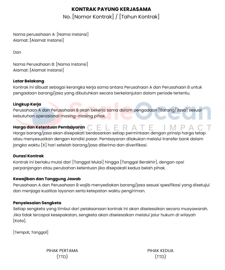 Definisi Kontrak Payung (Framework Contract), Fungsi, dan Contoh