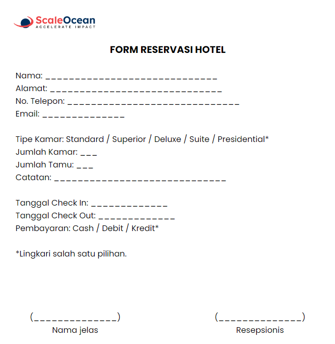 Berikut Cara Reservasi Hotel serta Contoh Dokumennya